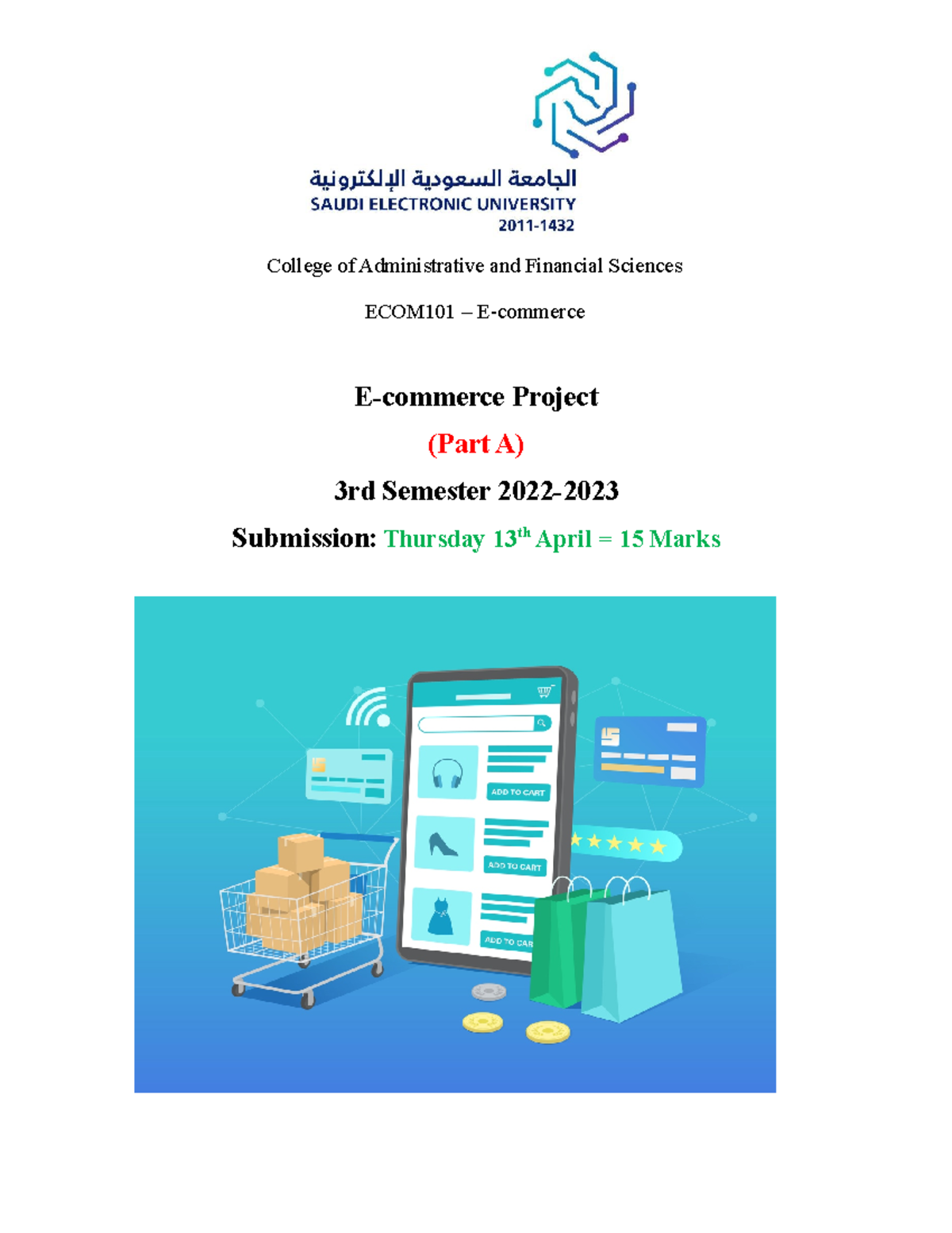 ECOM101 Project(2) - College of Administrative and Financial Sciences ECOM101 – E-commerce - Studocu