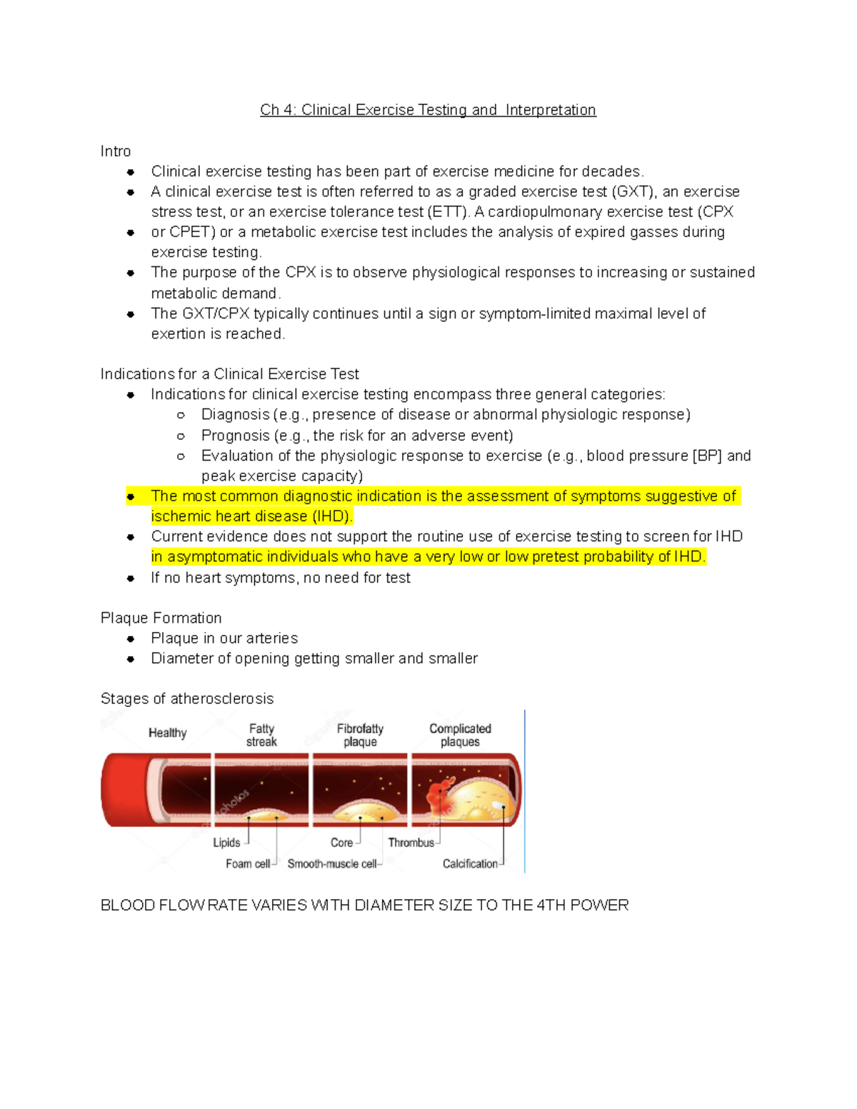 Chapter 4: Clinical Exercise Testing and Interpretation - Ch 4 ...