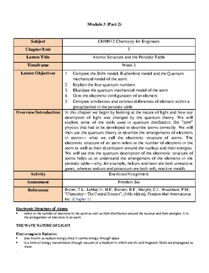 Chem 12 Module 7 Part 1 - Lecture Materials - Subject CHM01 2 Chemistry ...