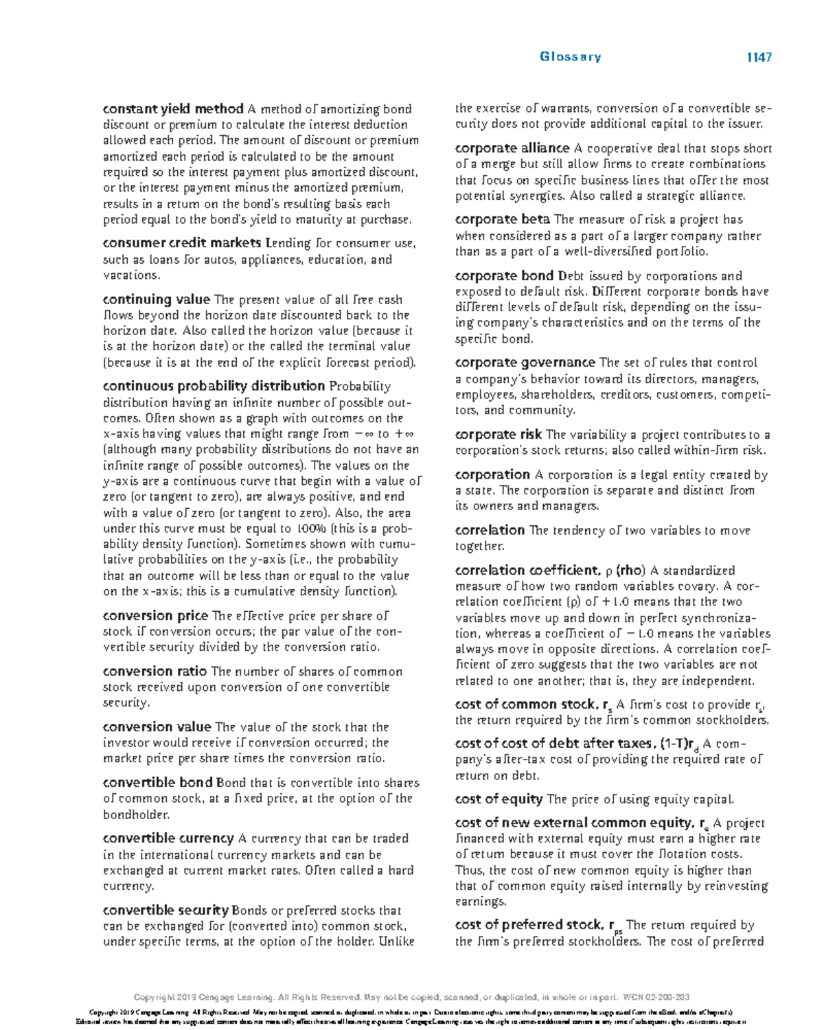Financial Management II-397 - Glossary 1147 constant yield method A ...