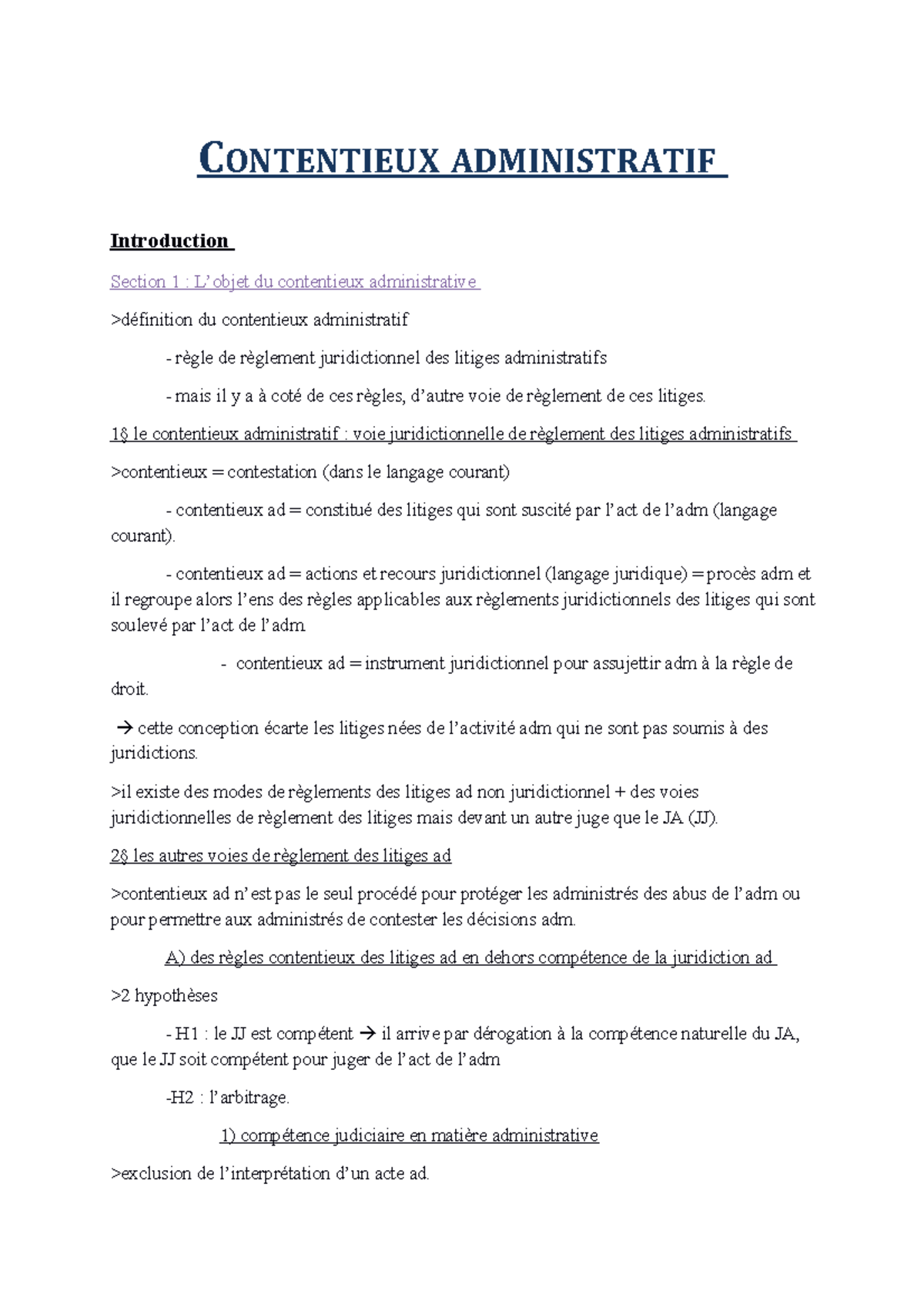 Contentieux-administratif - Warning: TT: undefined function: 32 C ONTENTIEUX ADMINISTRATIF - Studocu