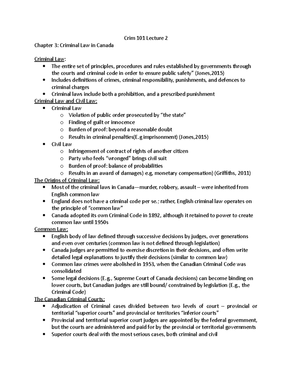 Crim 101 Lecture 2 - Barry Cartwright - Crim 101 Lecture 2 Chapter 3 ...