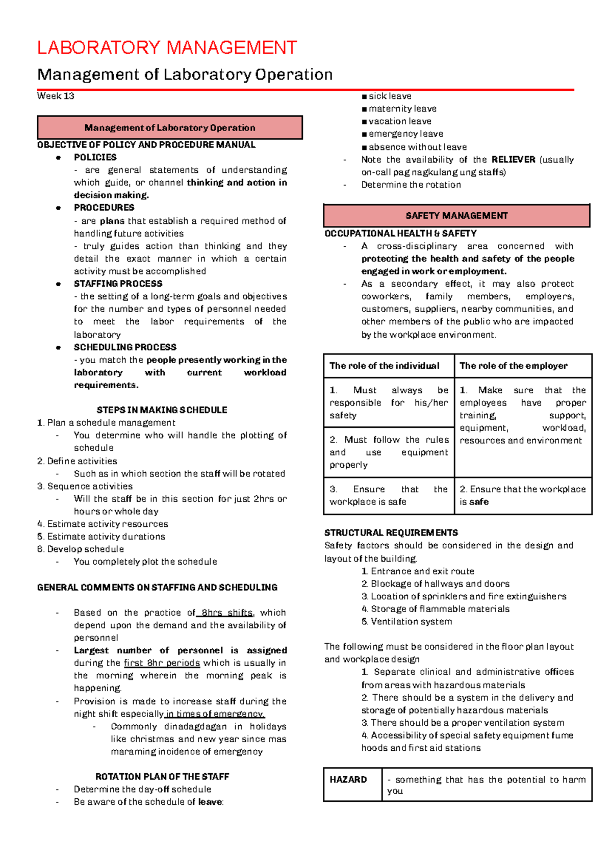 LMGT- Finals-1 - N/A - LABORATORY MANAGEMENT Management of Laboratory ...