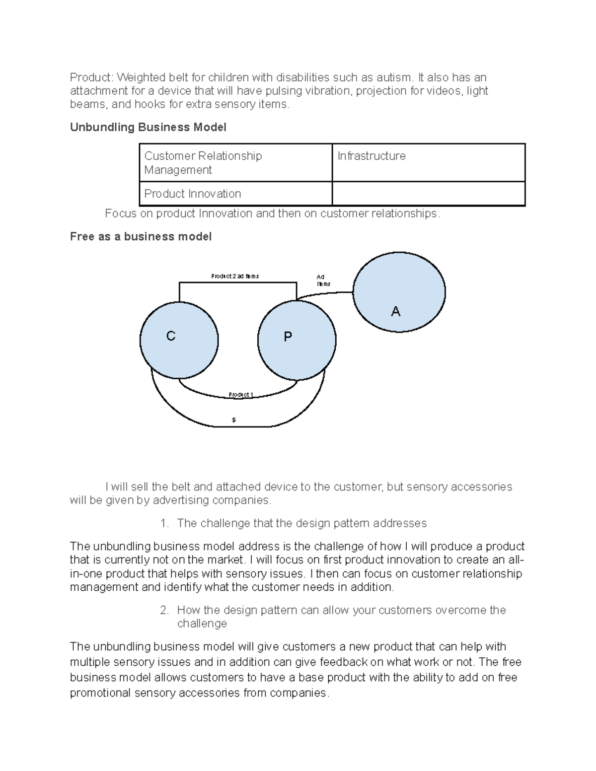 Assignment 2 Design Patterns-2 - Product: Weighted belt for children ...