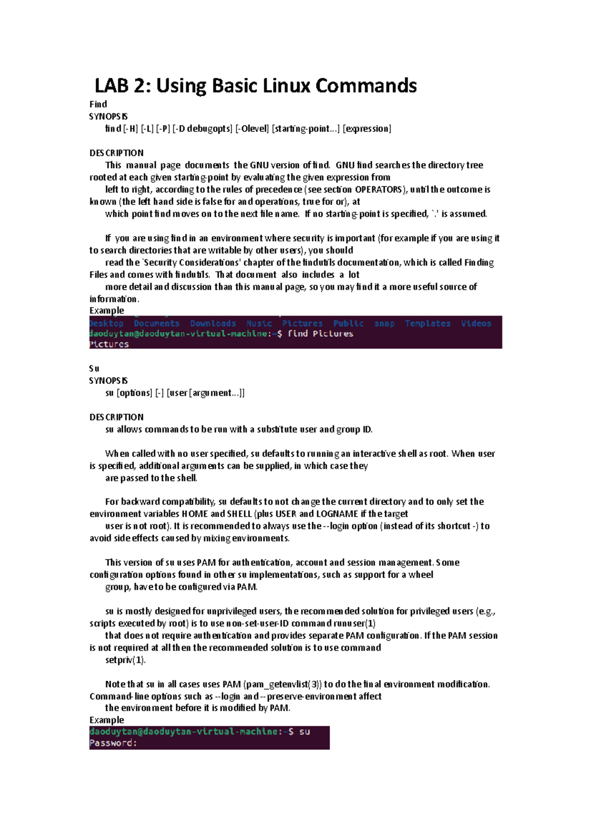 SE17C02 Dao Duy Tan Lab2 - LAB 2: Using Basic Linux Commands Find ...
