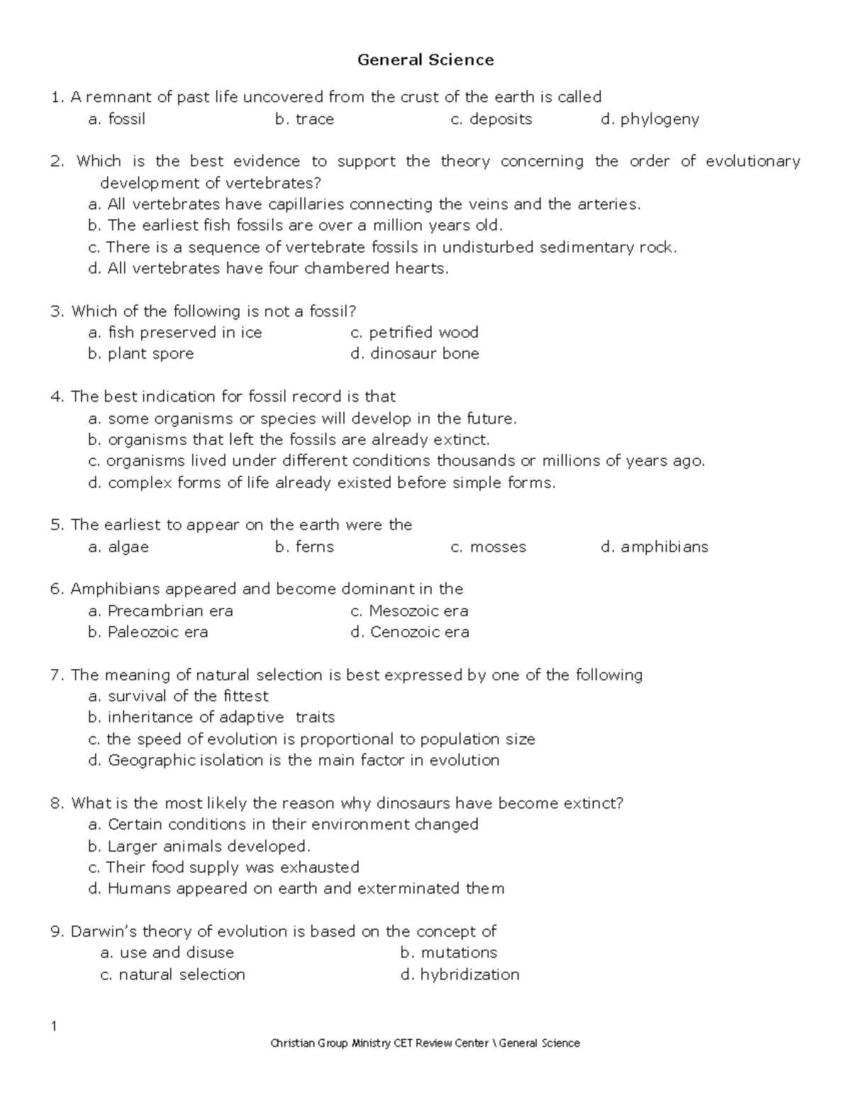 General Biology - Okay - - Studocu