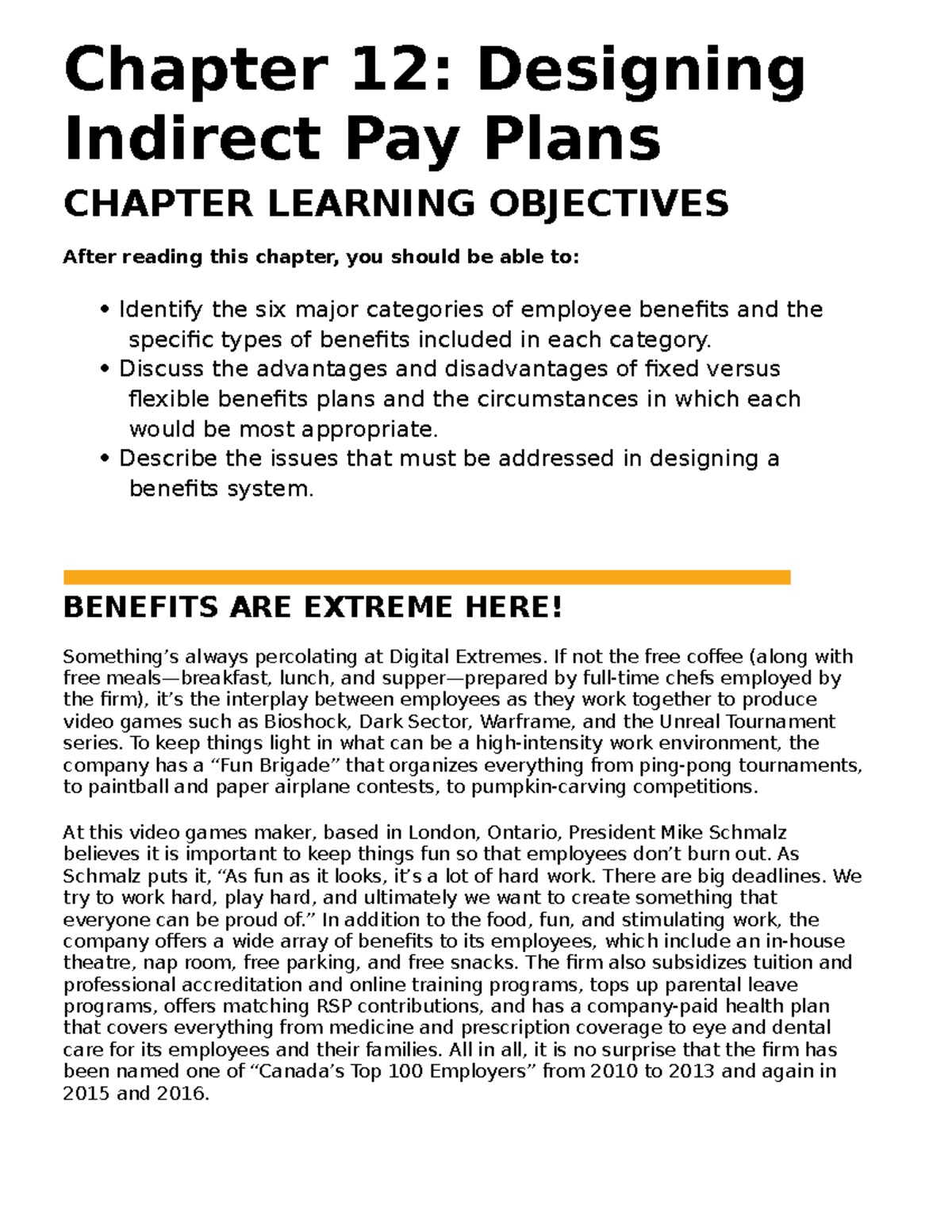 Chapter 12 textbook - Lecture notes 12 - Chapter 12: Designing Indirect ...