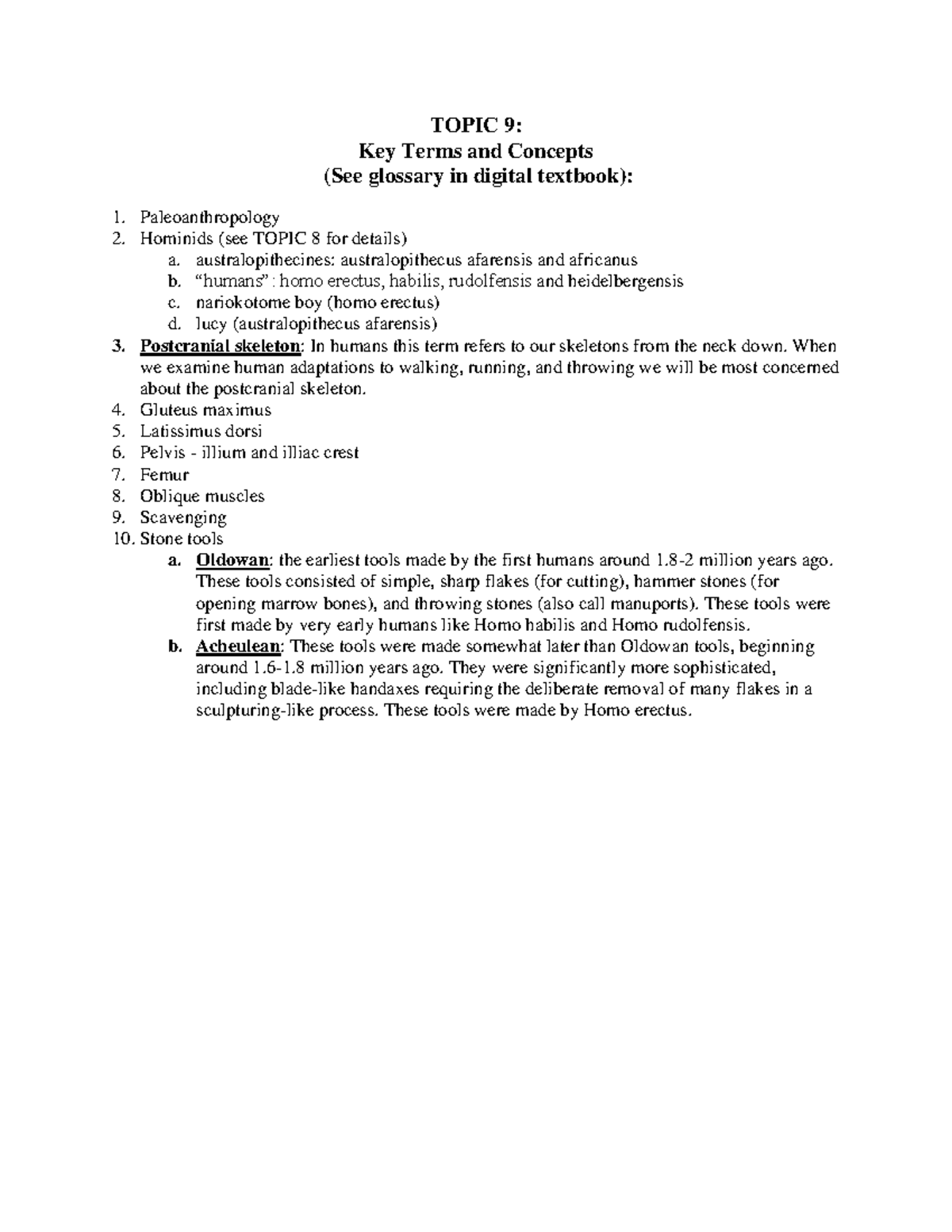 Topic 9 Key Terms and Key Concept Question - TOPIC 9: Key Terms and ...