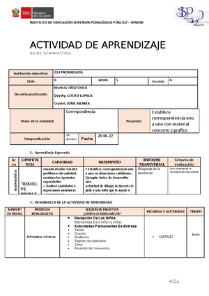 1.- Sesiones de aprendizaje - EDA VIII Semana 2 - Editora Quipus Perú - SESIÓN DE APRENDIZAJE N ...