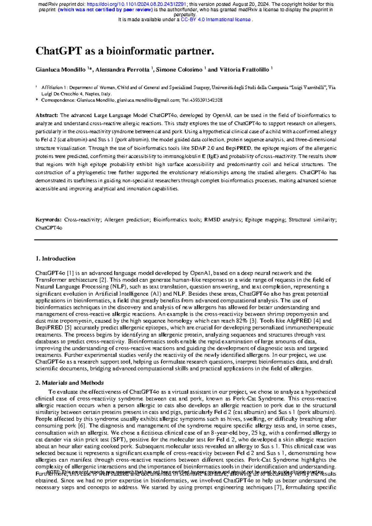 Chat gpt as bioinformatics partner - ChatGPT as a bioinformatic partner ...