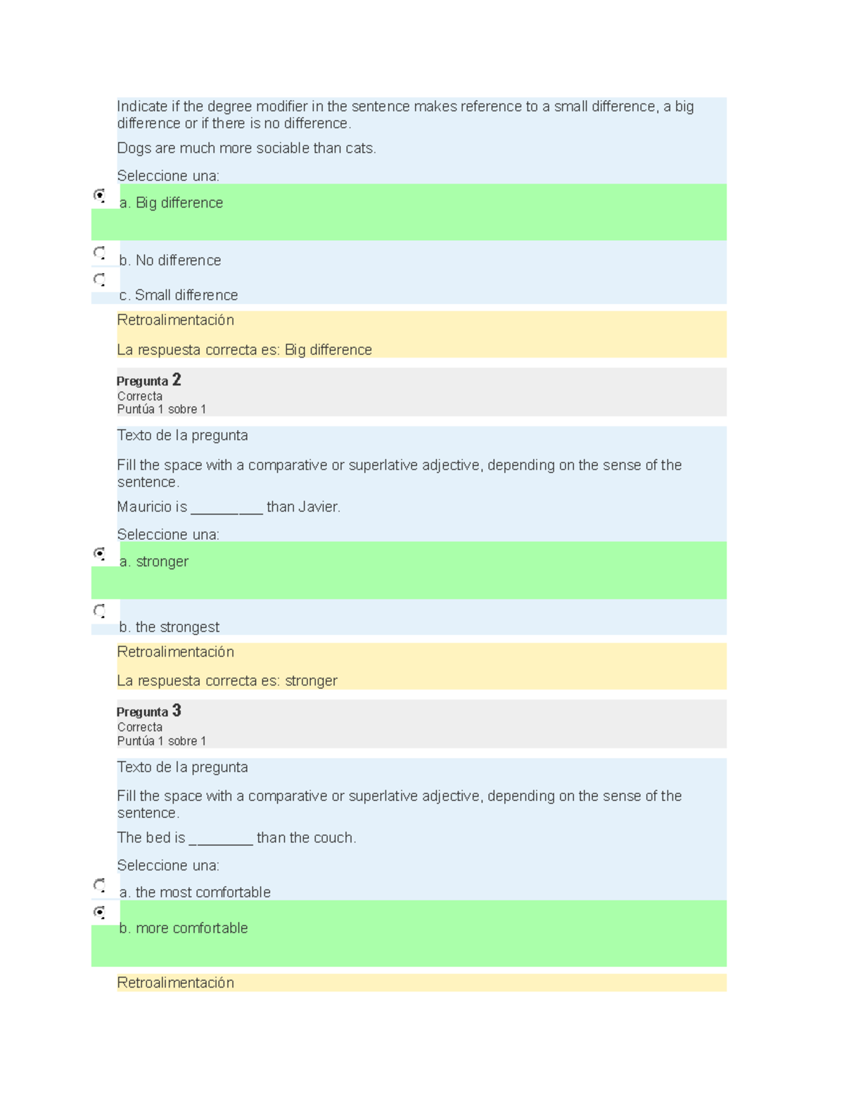 Assignment 5 Questionnaire U3 - Indicate if the degree modifier in the ...