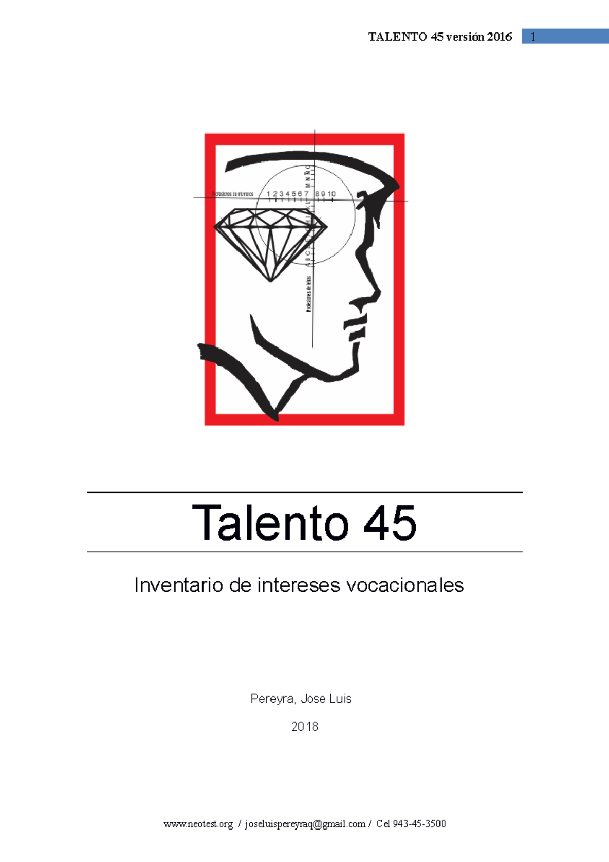 Manual Talento 45 - rrespuestas - Talento 45 Inventario de intereses vocacionales ...