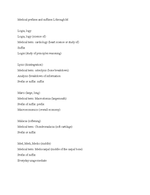 Medical terminology combining words - It’s the most basic part of a ...