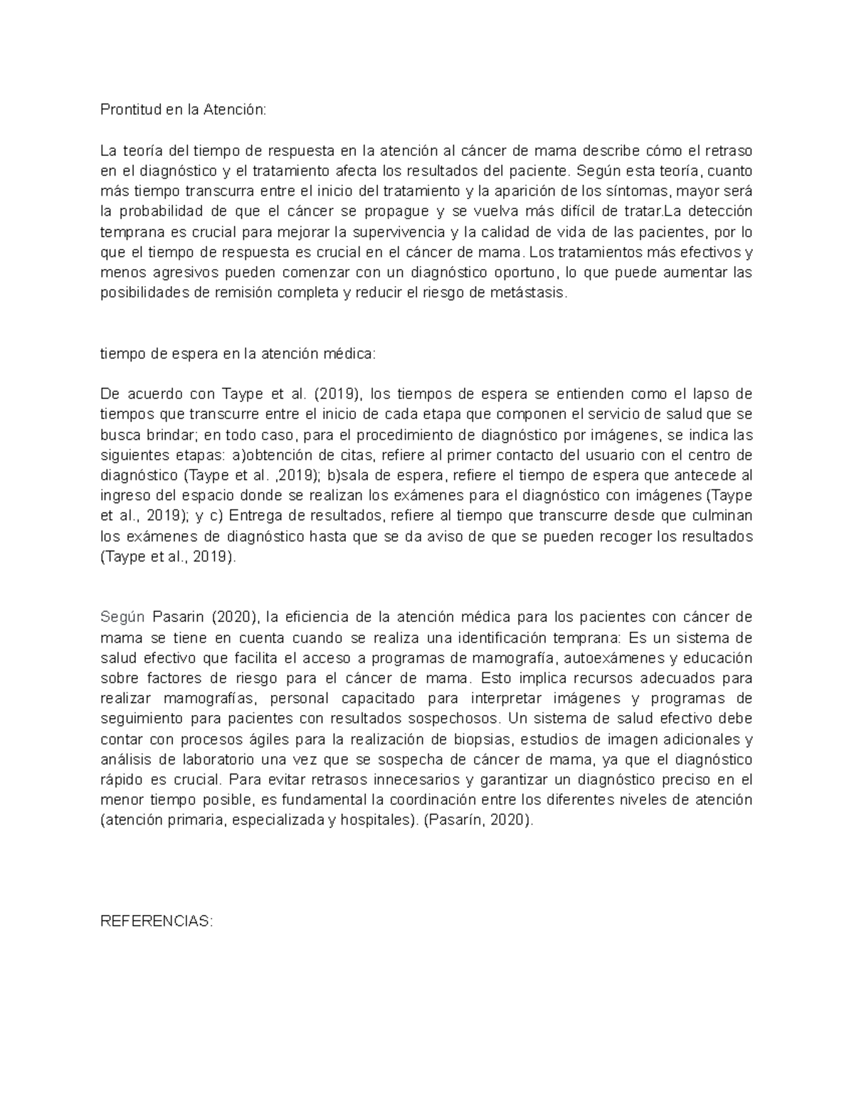 Prontitud en la Atención - Prontitud en la Atención: La teoría del ...