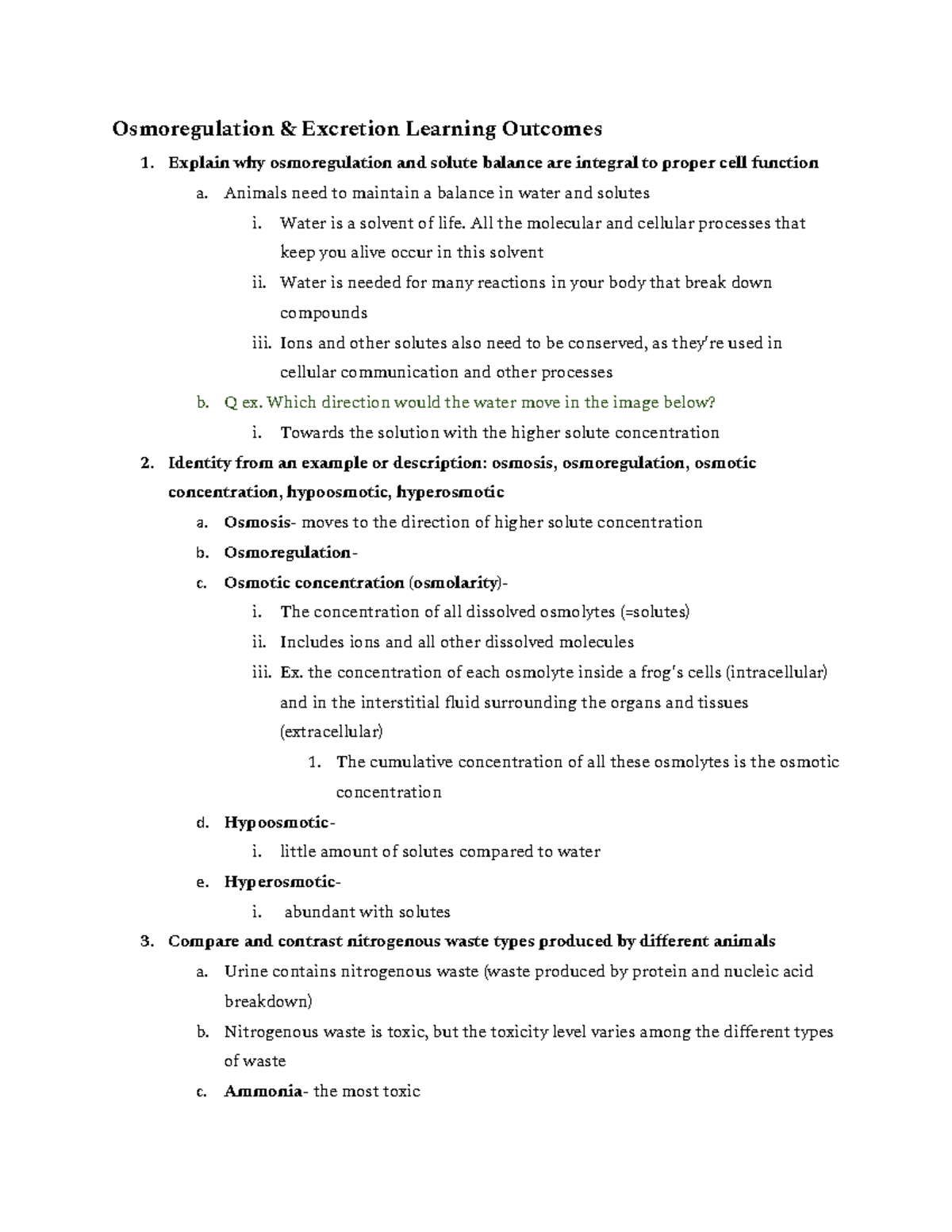 Biol 242 Exam #3 Lo's P6 - Notes for one section of the third exam ...