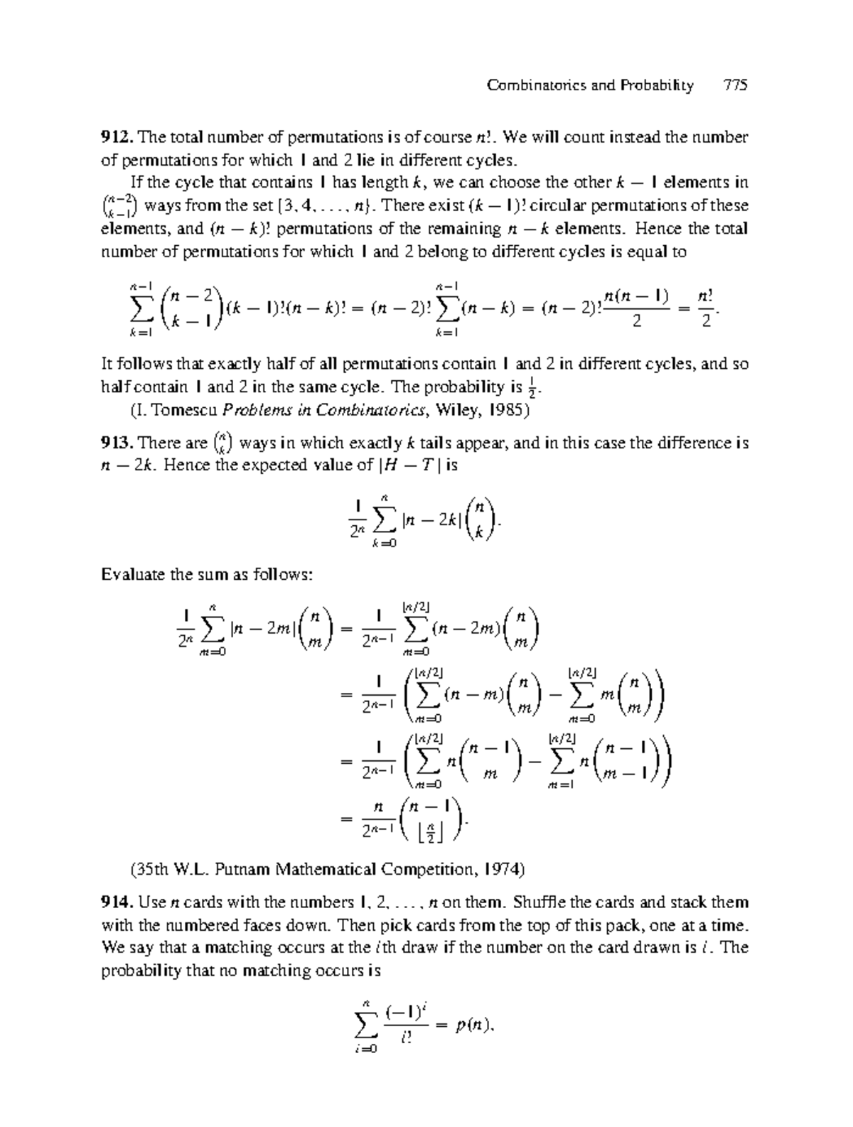 Advanced Book On Mathematics Olympiad Pdfdrive 88 The Total Number Of Permutations Is Of