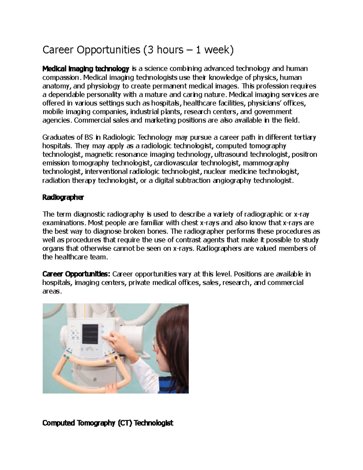 Career Opportunities - Lecture notes 1,2 - Career Opportunities (3 ...