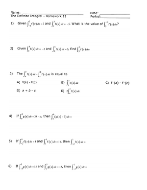 AP Calculus - Limit and Continuity Homework 8 - Studocu
