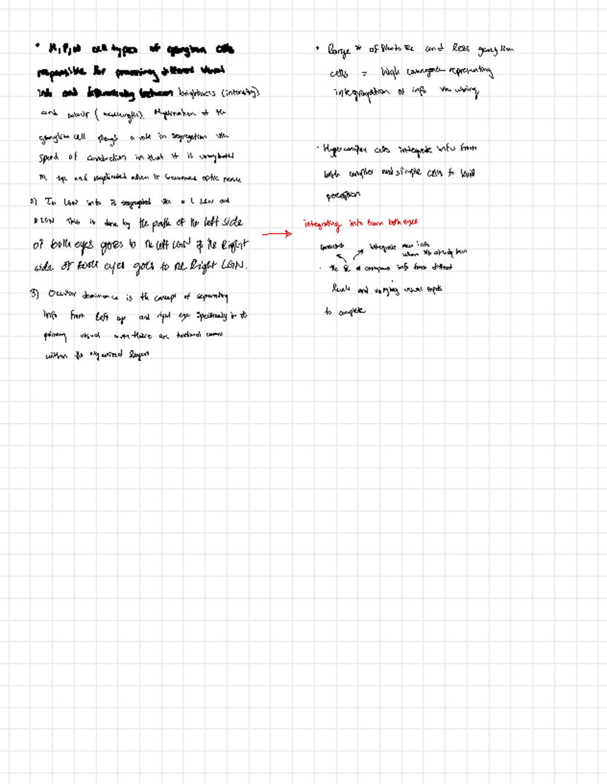 2. Communication CNS integration and segregation examples - · M, P , w ...