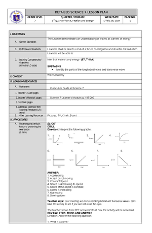 LP SCI7 - EM Spectrum - Lesson Plan for Science 7 Quarter 3 - GRADE ...