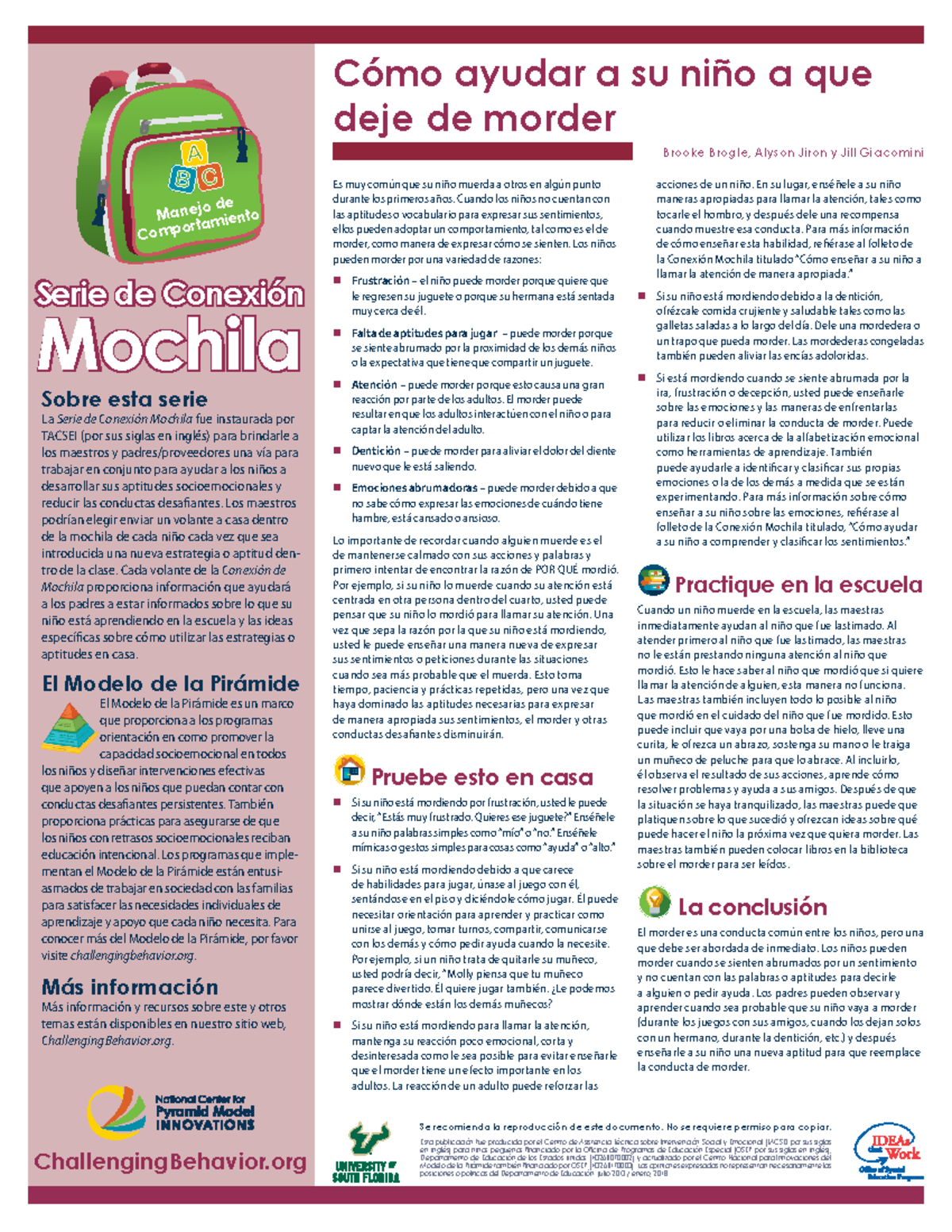 Backpack Connection behavior biting SP - Se recomienda la reproducción ...