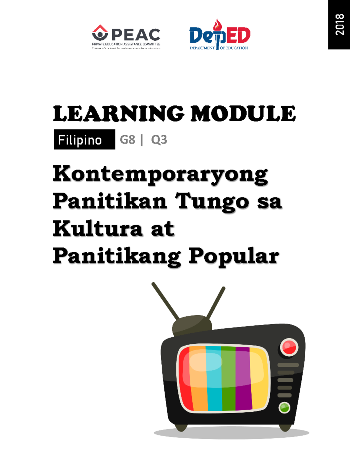 2018 FILG8Q3 - BSED FILIPINO SHASHA - Kontemporaryong Panitikan Tungo ...