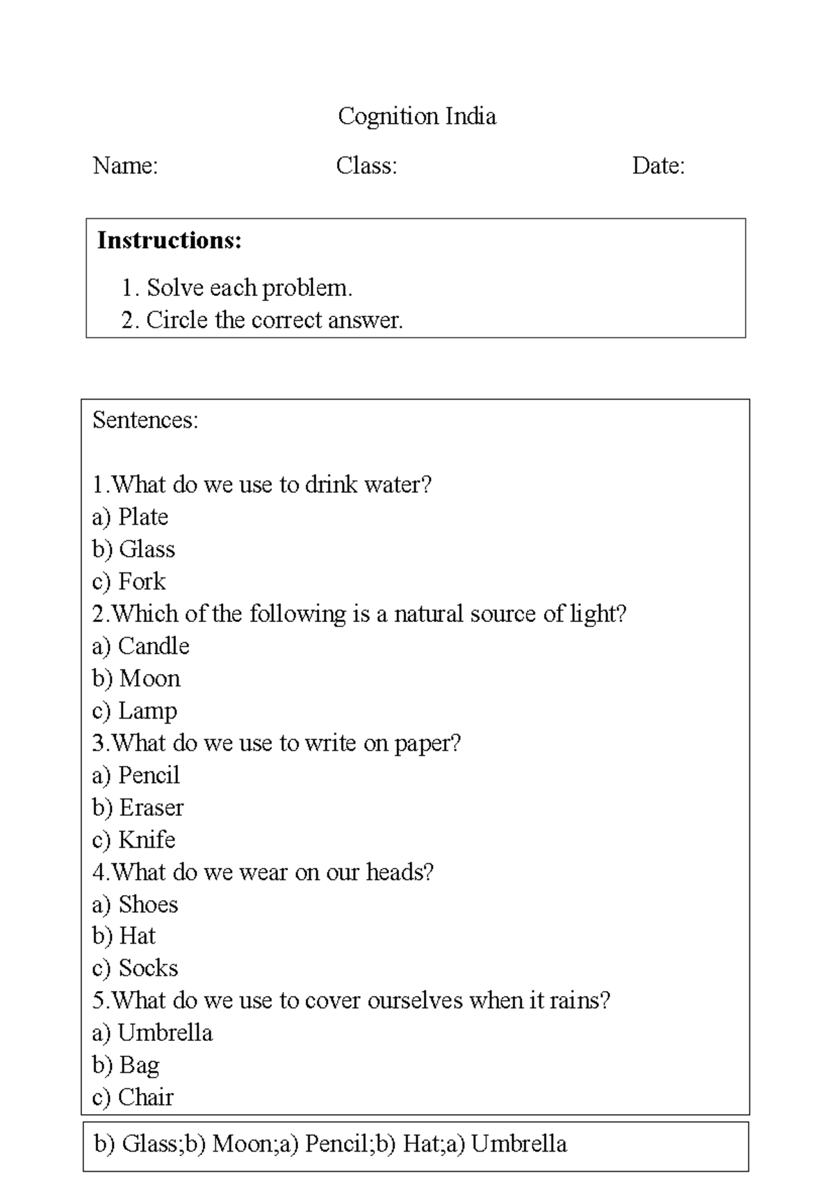 17 - sdfdsfd - Aicte activity - Cognition India Name: Class: Date ...