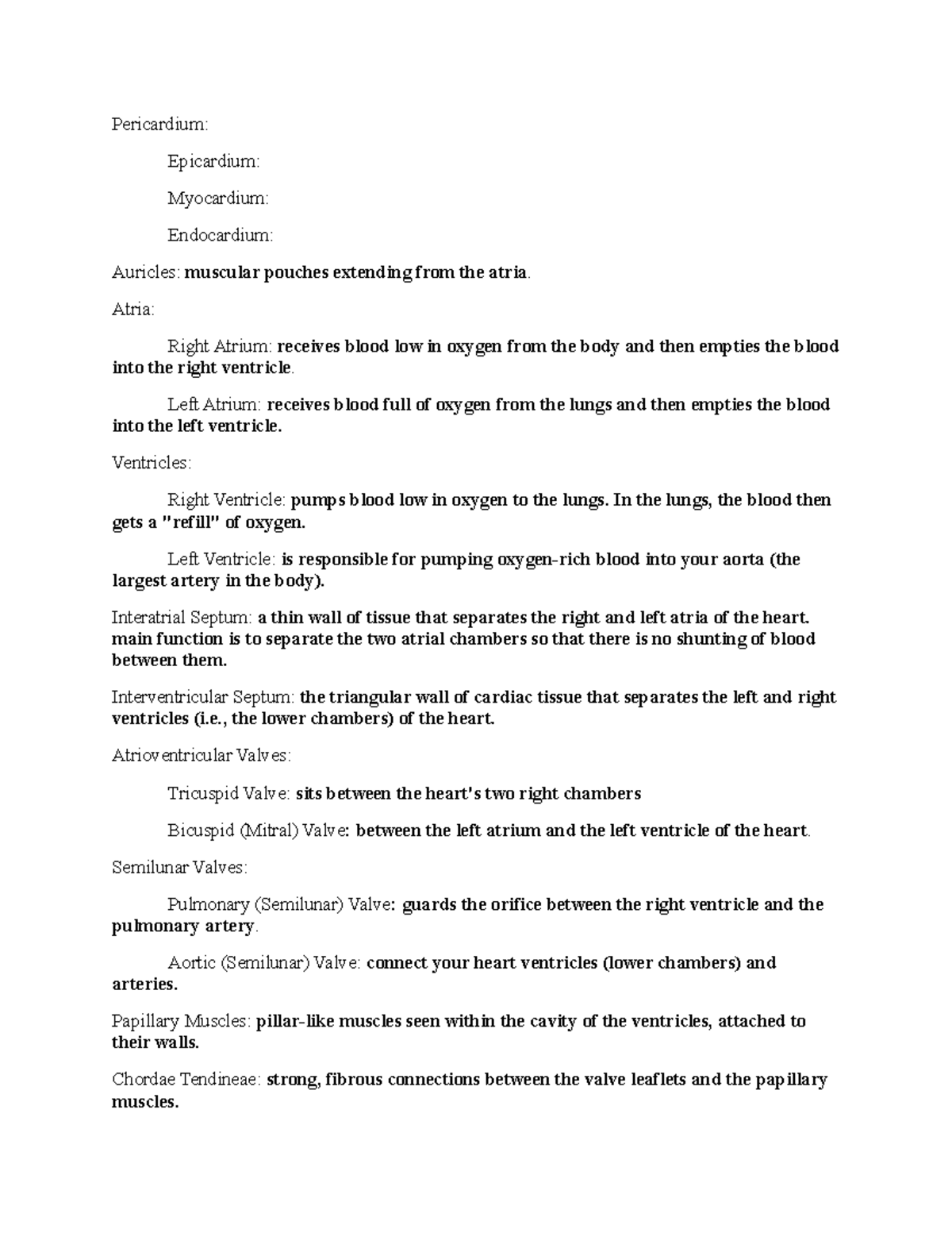 Pericardium - lab - Pericardium: Epicardium: Myocardium: Endocardium ...