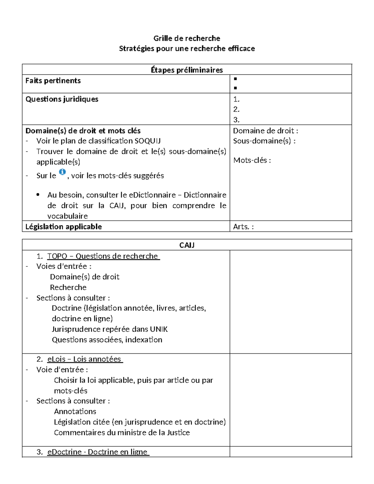 Grille de recherche - Félix simoneau - Grille de recherche Stratégies ...