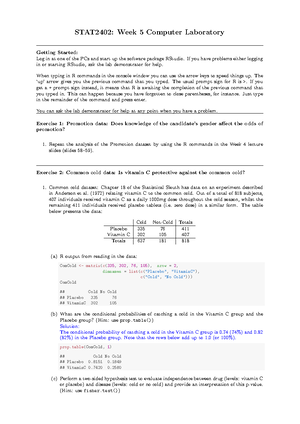 Assignment 2 sheet - Department of Mathematics and Statistics STAT2402 ...