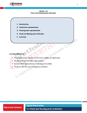 Module -15 Arithmetic Logic Unit (ALU) - Electronic Science Digital Electronics Module ...