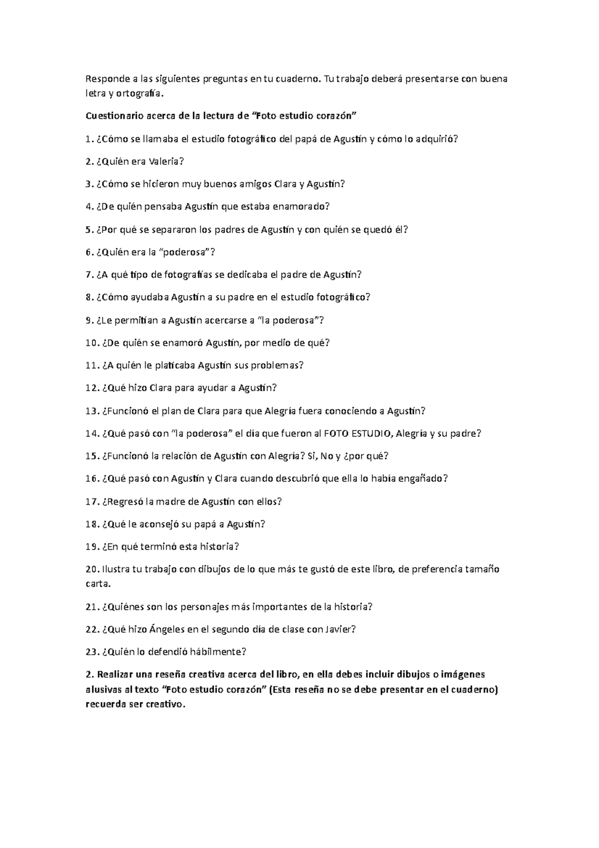 Preguntas foto estudio corazón - Responde a las siguientes preguntas en ...