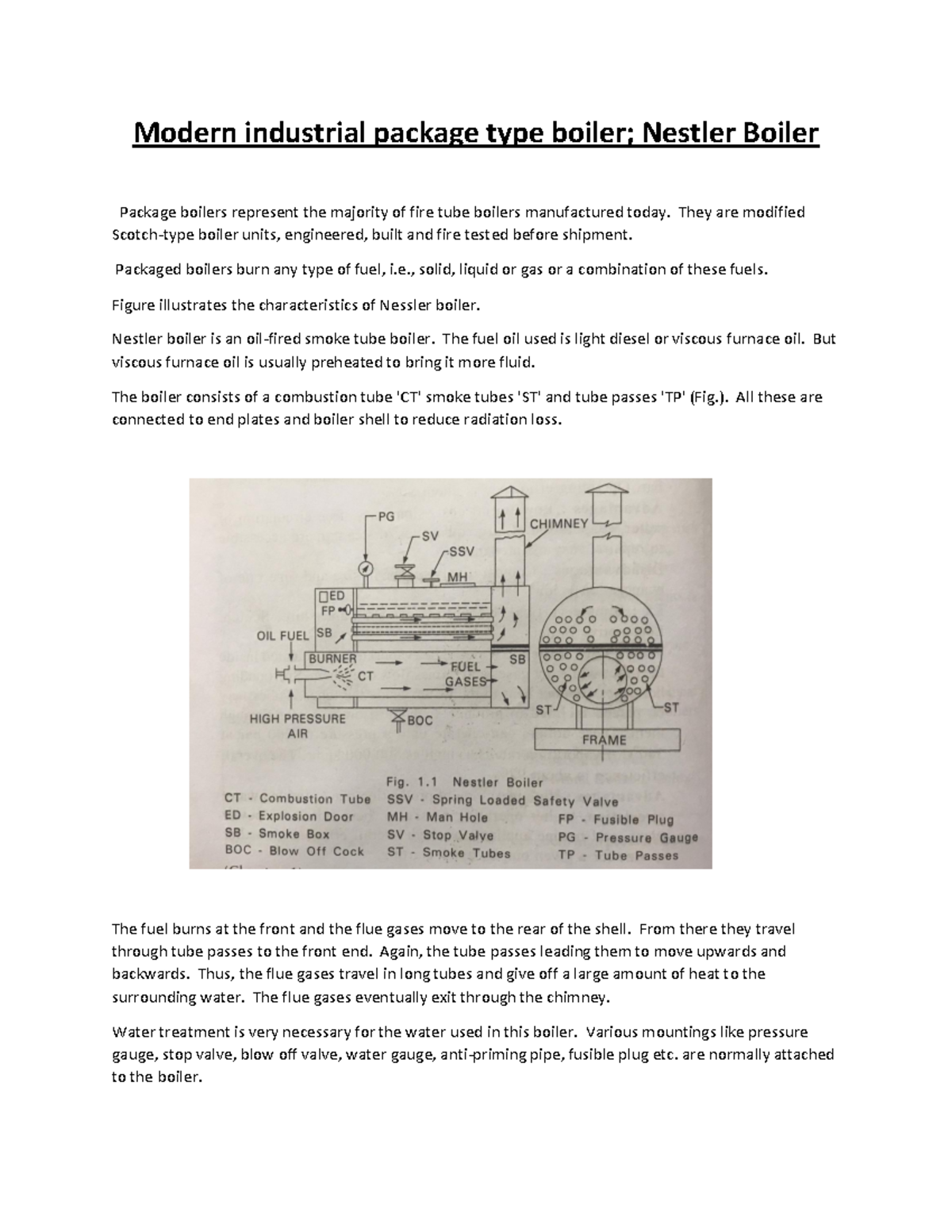 Nestler Boiler - Study material - Modern industrial package type boiler ...