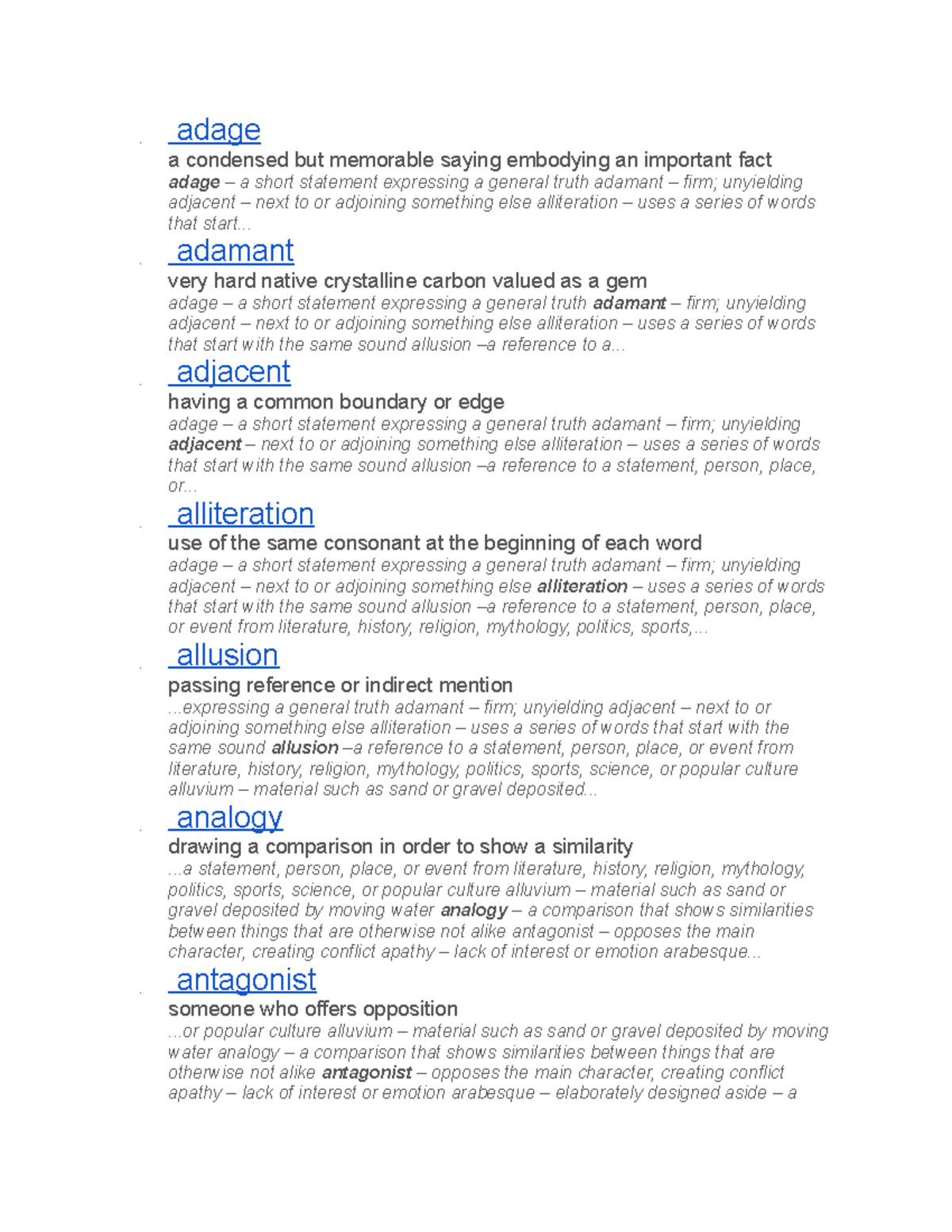 English 102 pt 1 - 102 pt 1 - adage a condensed but memorable saying ...