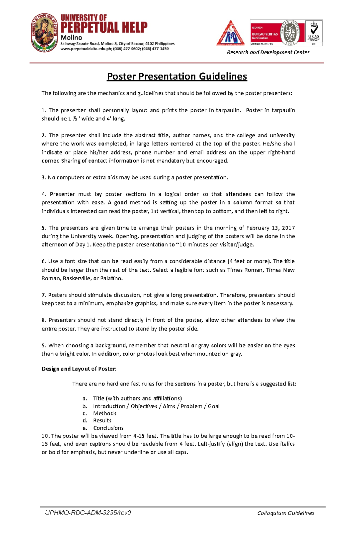 PT3 Poster Presentation Guidelines - Poster Presentation Guidelines The ...