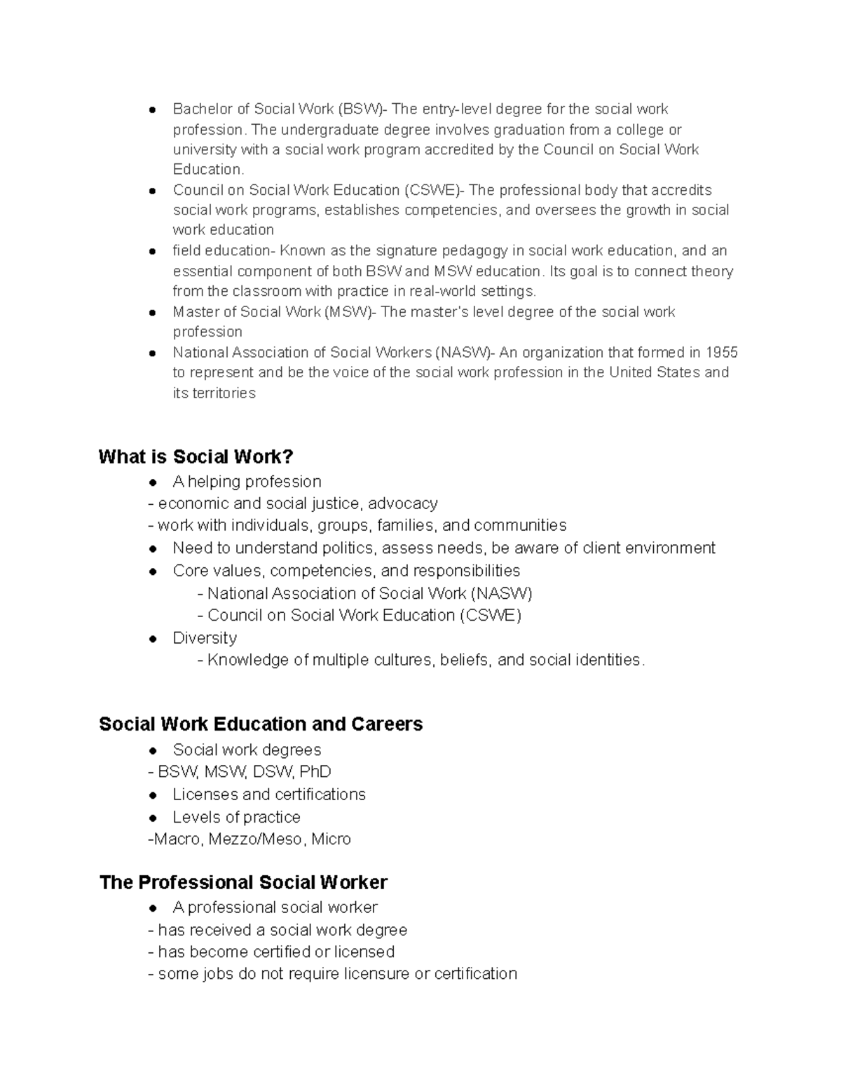 Sw - 3 - These are notes/materials to practice for future quizzes ...