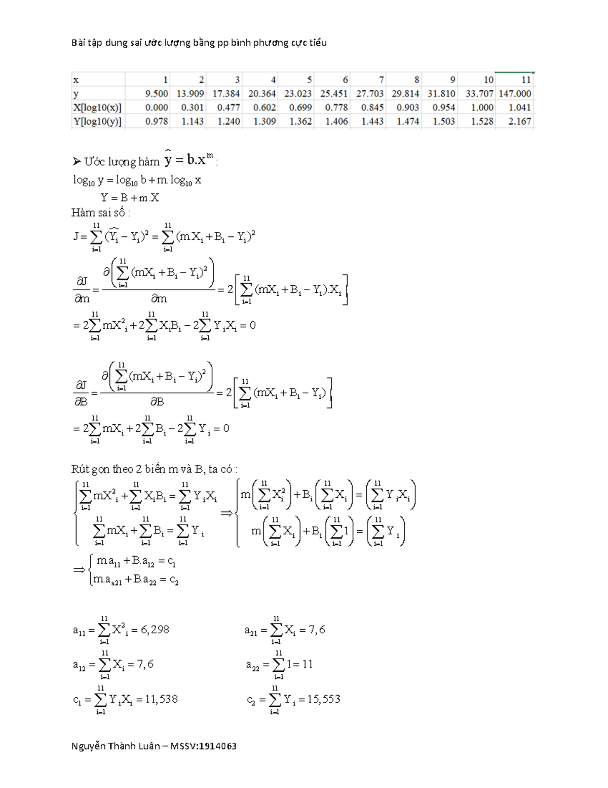 Bt Ước lượng hàm - 111111111111111111 - Bài tập dung sai ước lượng bằng ...