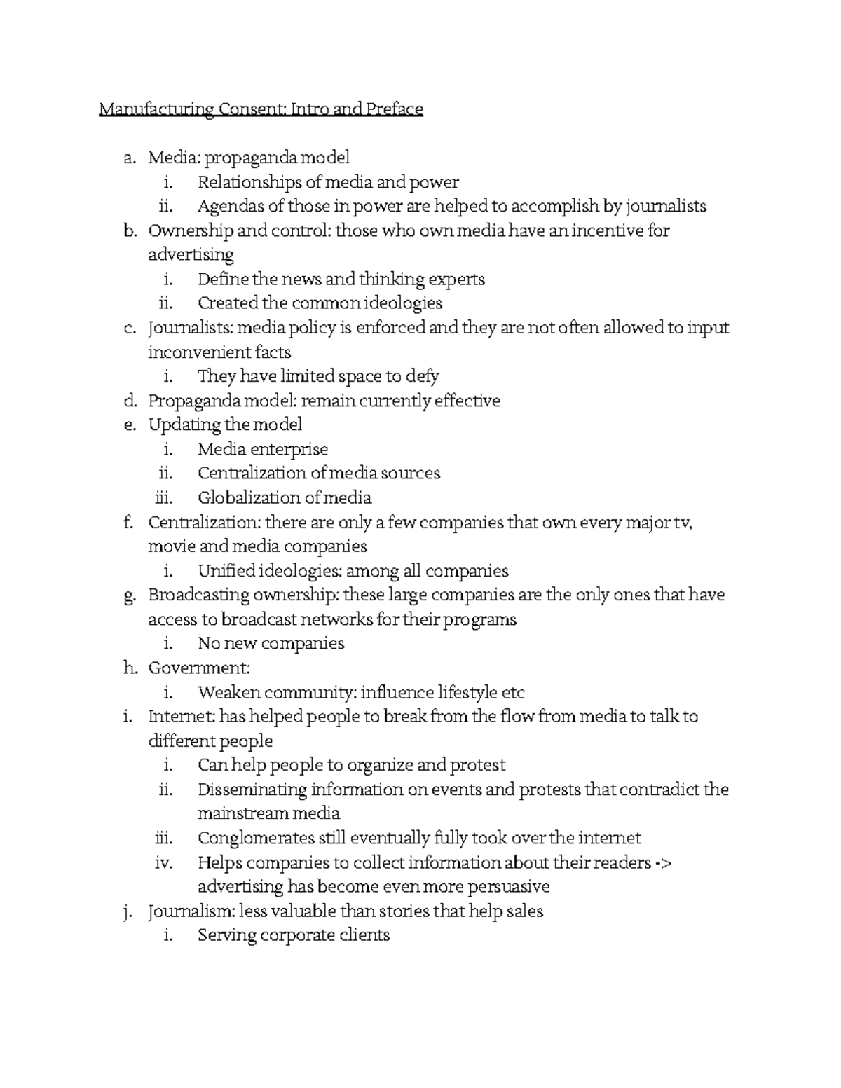 Mod013 - Notes for mod 013 - Manufacturing Consent: Intro and Preface a ...