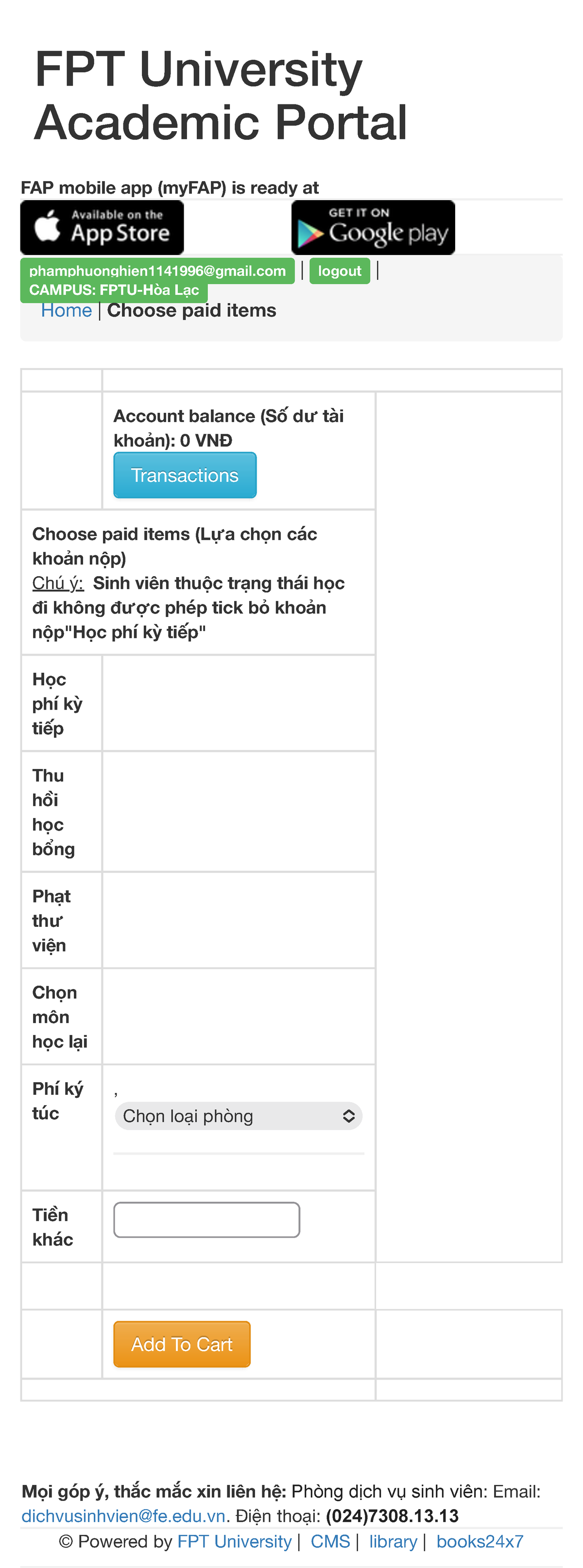 FPT University Academic Portal - FPT University Academic Portal FAP mobile app (myFAP) is ready ...