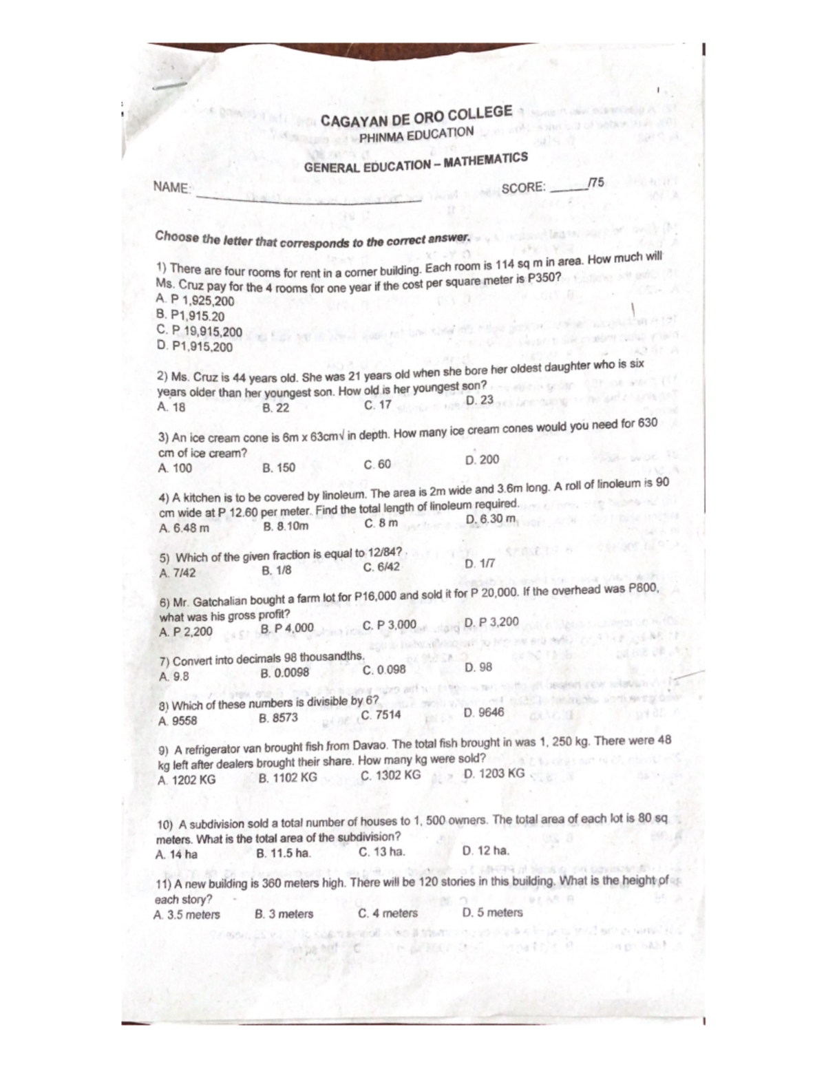 MATH- Reviewer-360 - Mathematics in the Modern World - Education - Studocu