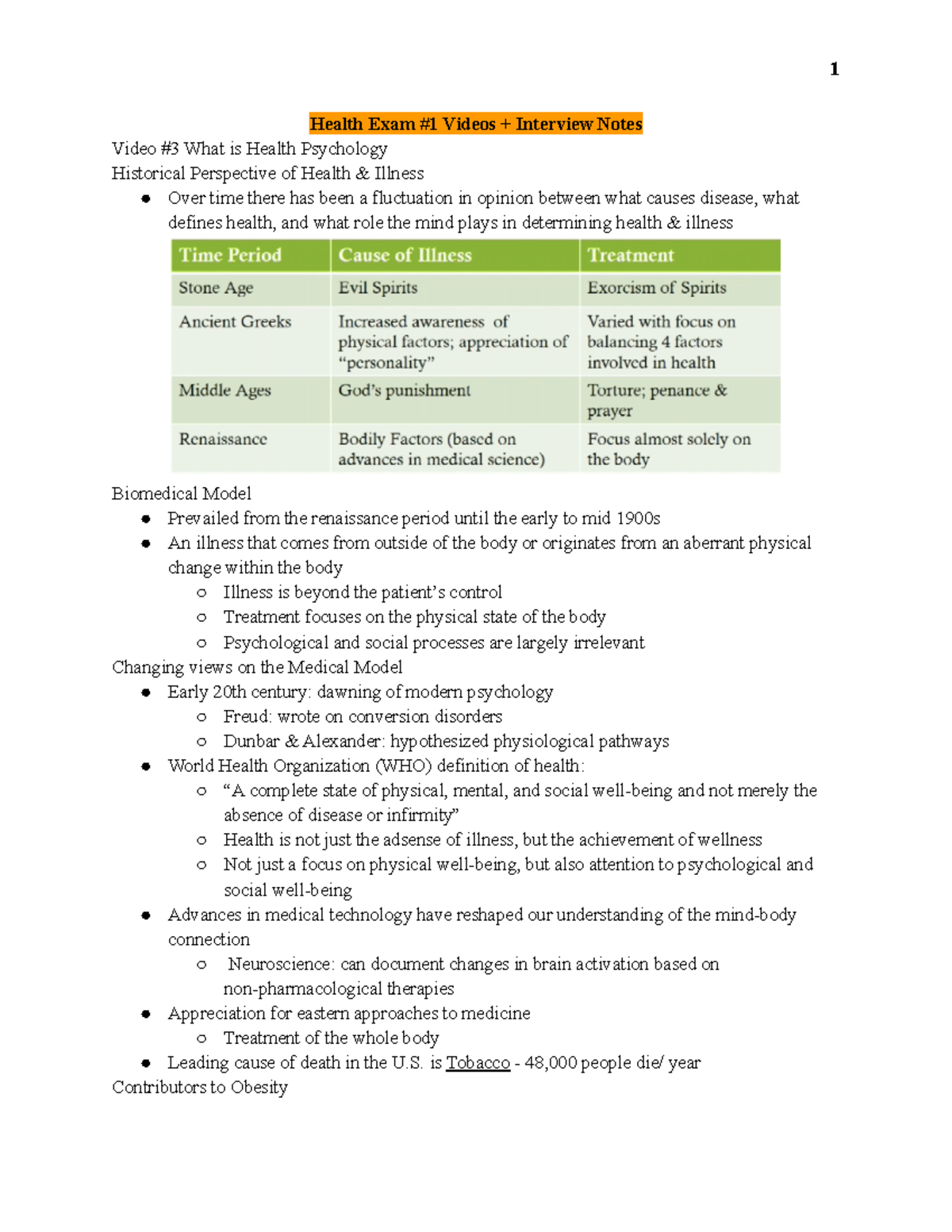 Health Lecture Notes - SBS2103 - Temple University - Studocu