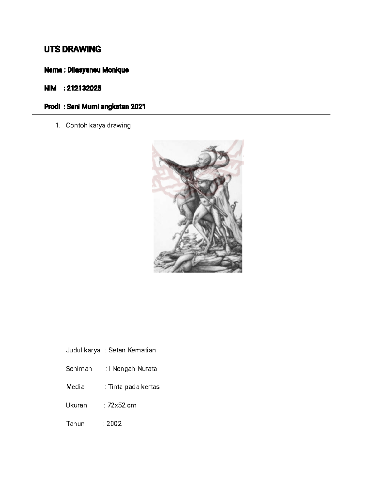 UTS Drawing Dilasyaneu Monique 212132025 - UTS DRAWING Nama ...