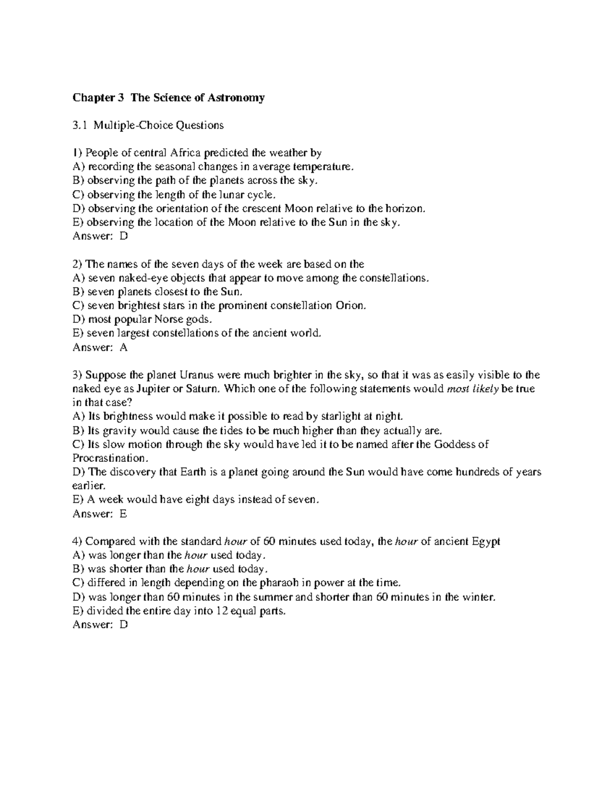 Chapter 3 The Science of Astronomy - Chapter 3 The Science of Astronomy ...