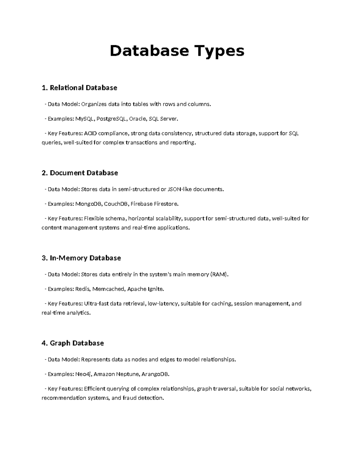 Database Types-WPS Office - Database Types 1. Relational Database 💼 ...