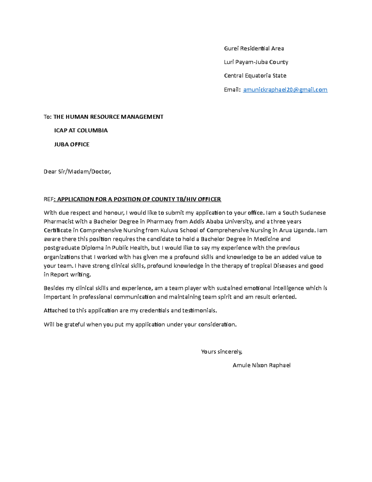 Gurei Residential Area - Gurei Residential Area Luri Payam-Juba County ...