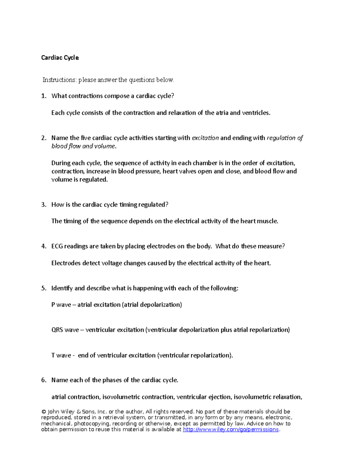 Anim cardiac cycle worksheet - Cardiac Cycle Instructions: please ...