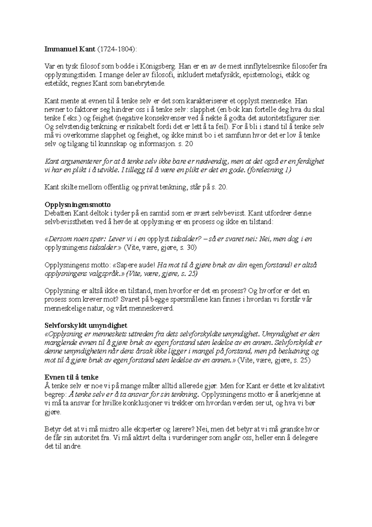 Immanuel Kant - kant info - Immanuel Kant (1724-1804): Var en tysk filosof som bodde i ...