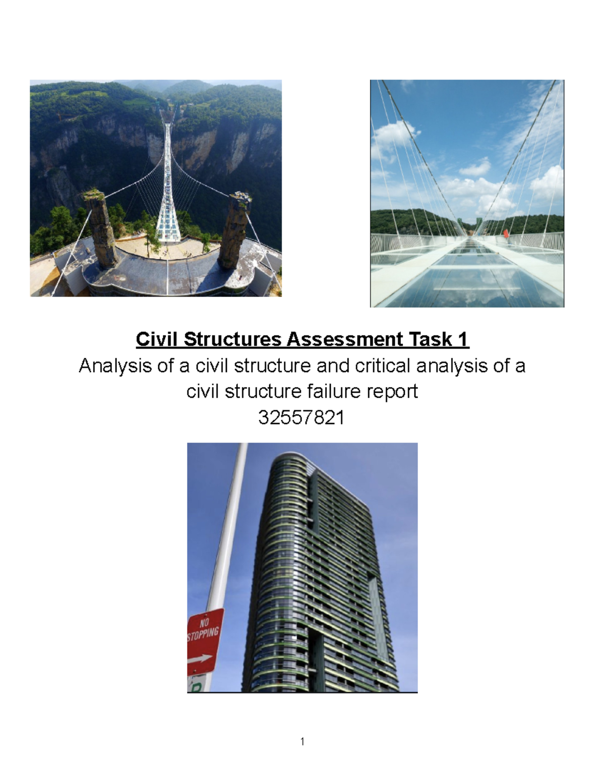 Engineering Assignment 1 - Civil Structures - Analysis of a civil ...