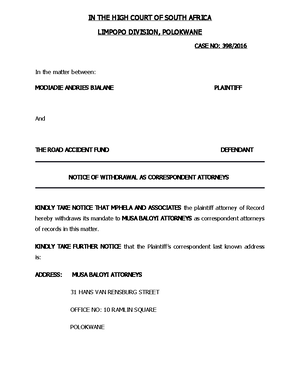 Answering Affidavit-SAMPLE TEMPLATE OF ANSWERING AFFIDAVIT TO THE ...