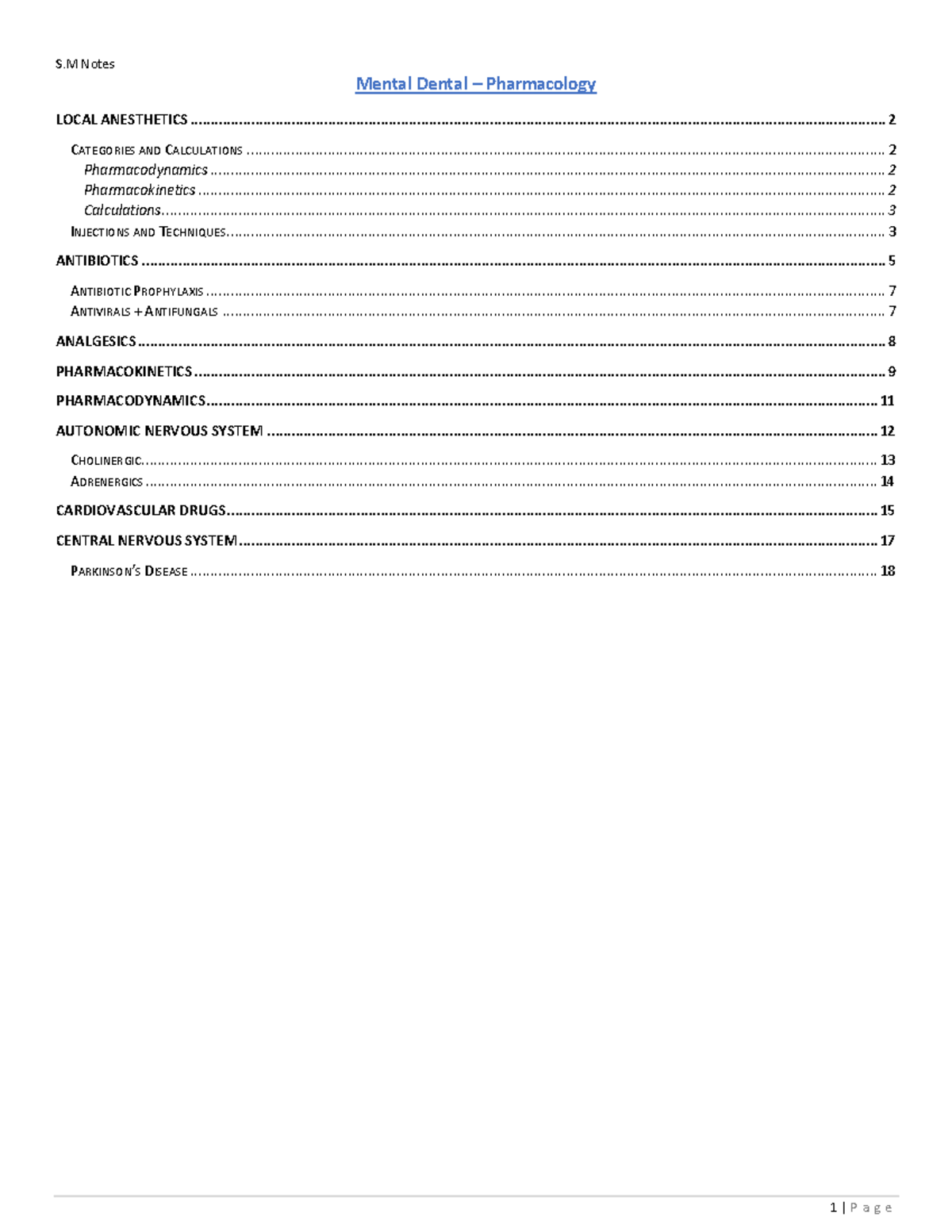 Mental-dental-pharmacology - Mental Dental – Pharmacology LOCAL ...